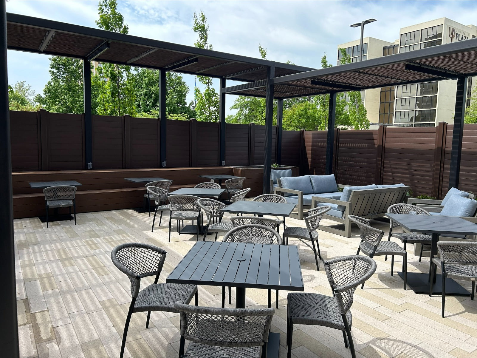 Corporate Lounge Transformed: Full-Privacy Commercial Fence Solution ...