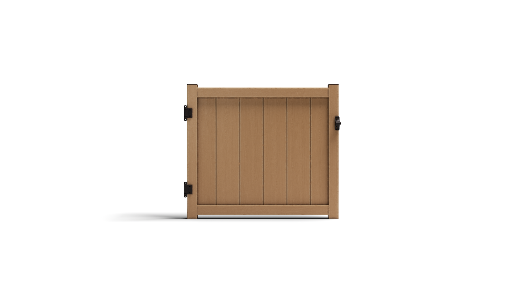 Composite Modern Vertical Privacy Perimeter Fence Gate (3.5 ft. H x 4 ...