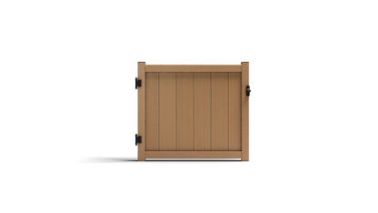 Composite Modern Vertical Privacy Perimeter Fence Gate (3.5 ft. H x 4 ...