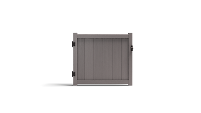 Composite Modern Vertical Privacy Perimeter Fence Gate (3.5 ft. H x 4 ...